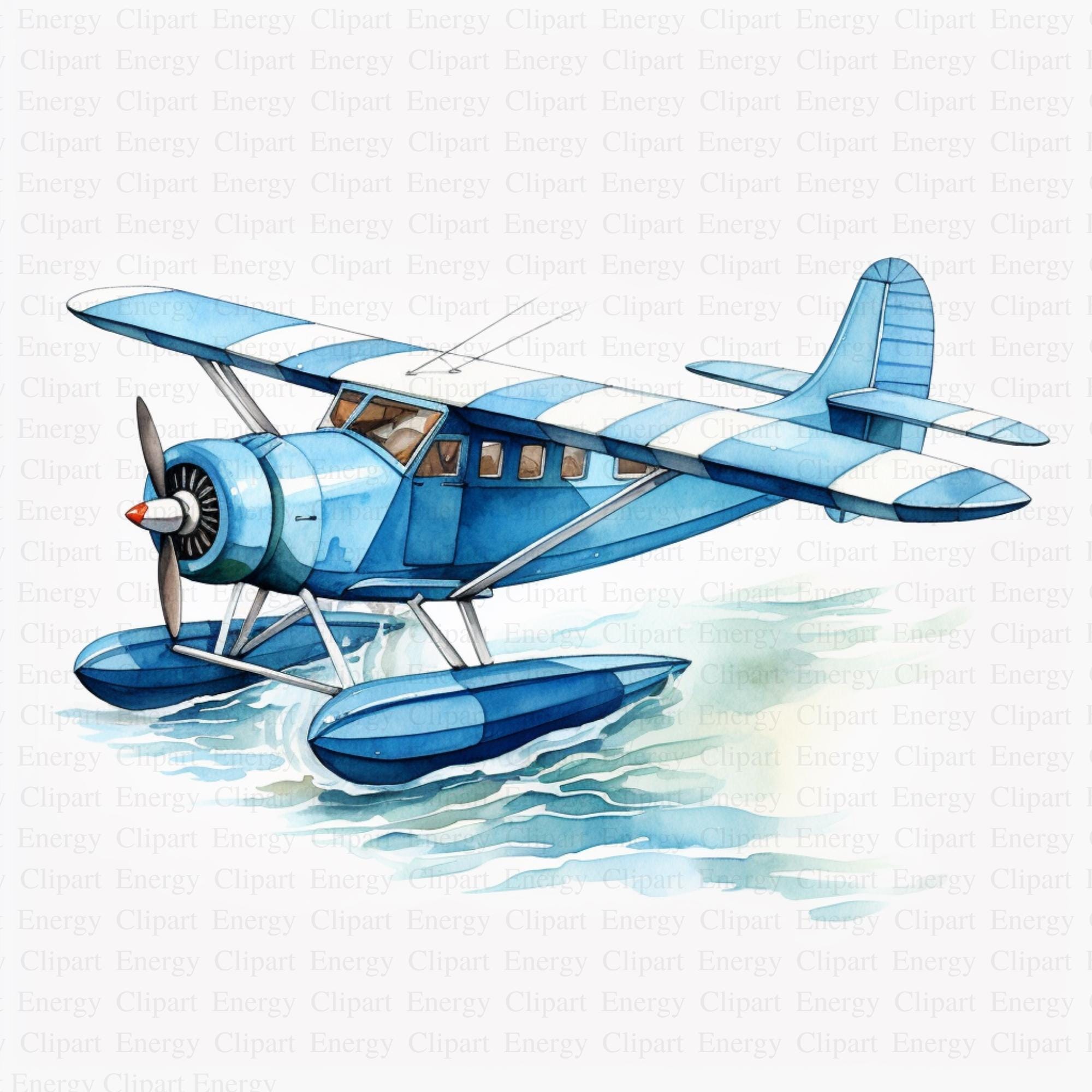 Airplane Clipart | 5 High Quality Jpgs | Digital Download | Aeroplane ...