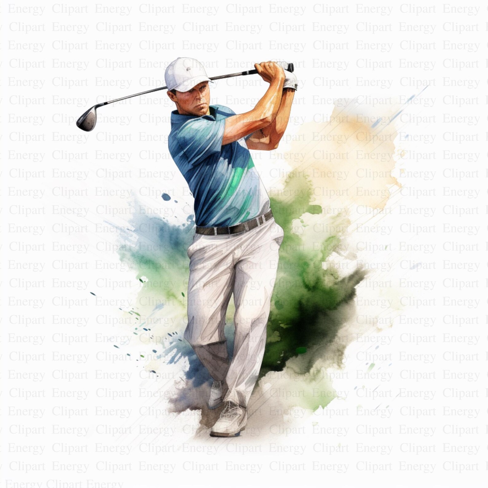 Golfing Clip Art 5 High Quality Jpgs Digital Download Sports Clipart ...