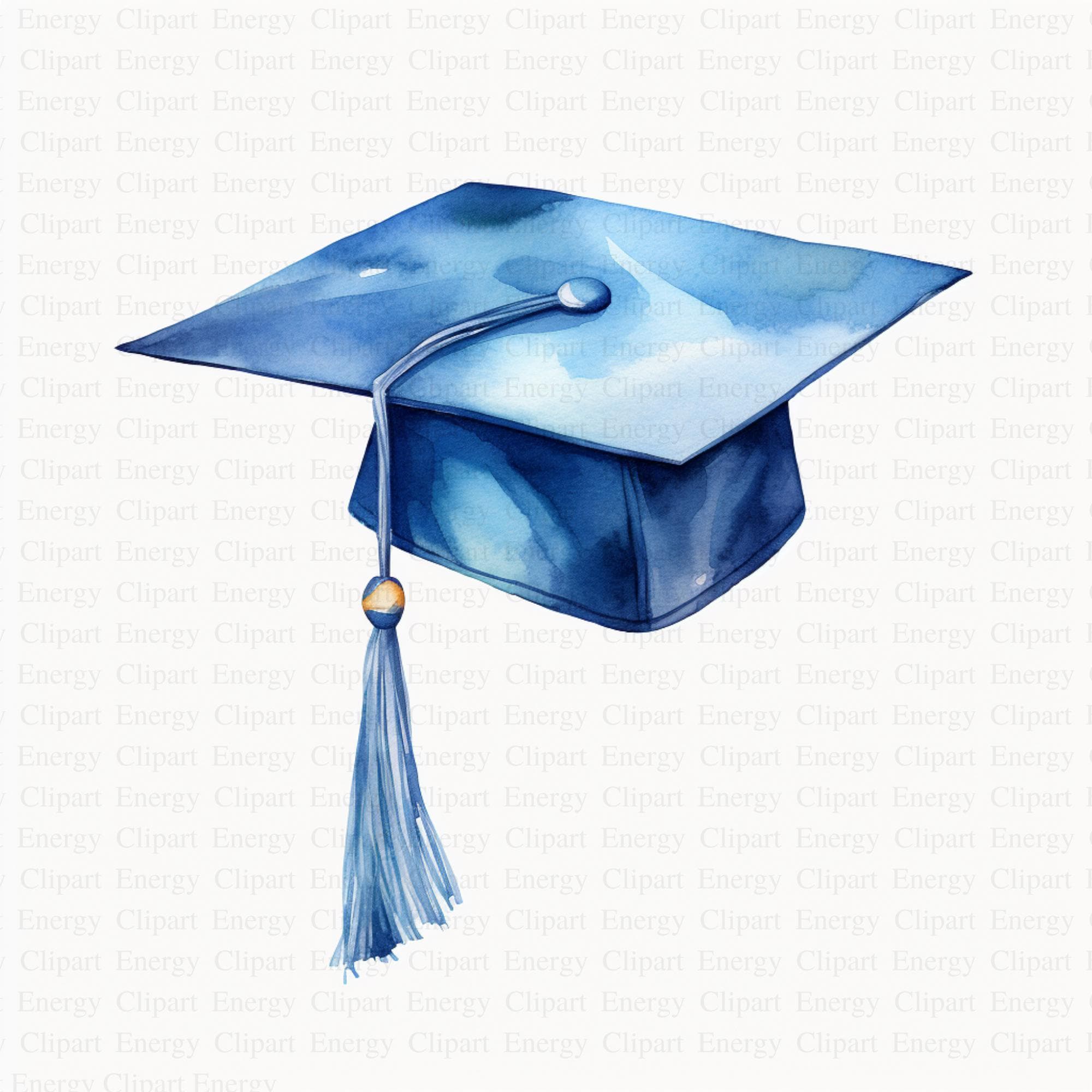 Graduation Cap Clipart | 5 High Quality Jpgs | Digital Download | Grad ...
