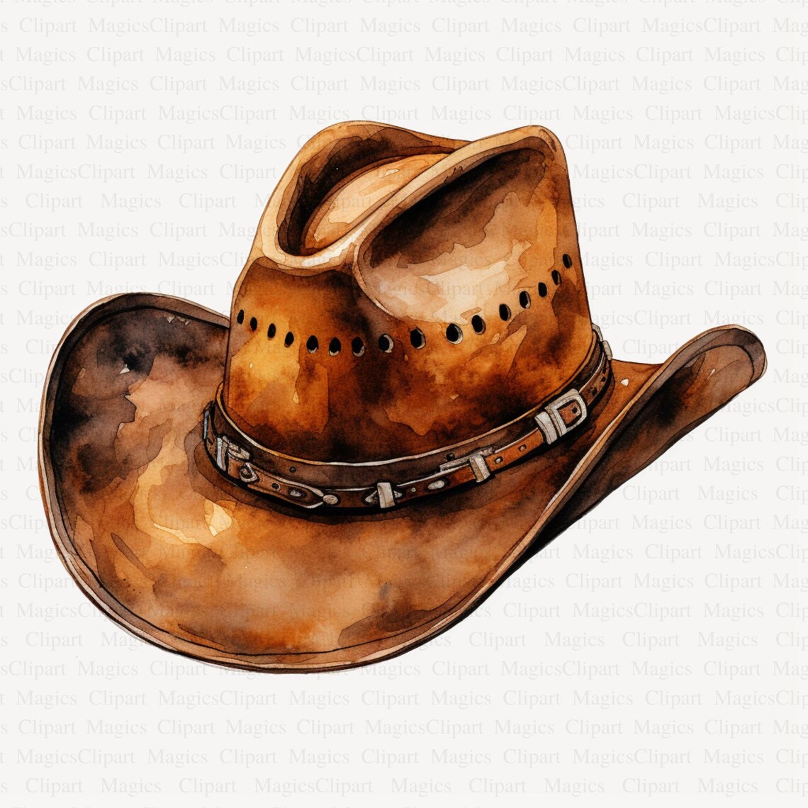 Cowboy Hat Clipart 5 High Quality Jpgs Digitaldownload Card Making ...