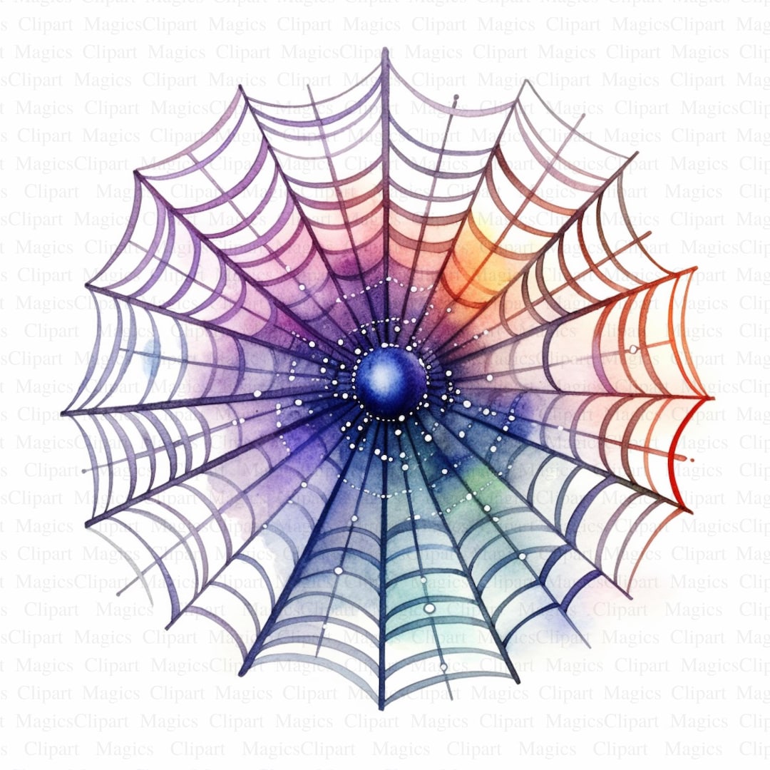 Spider Web Clipart 5 High Quality Jpgs Digital Download Spiderweb ...