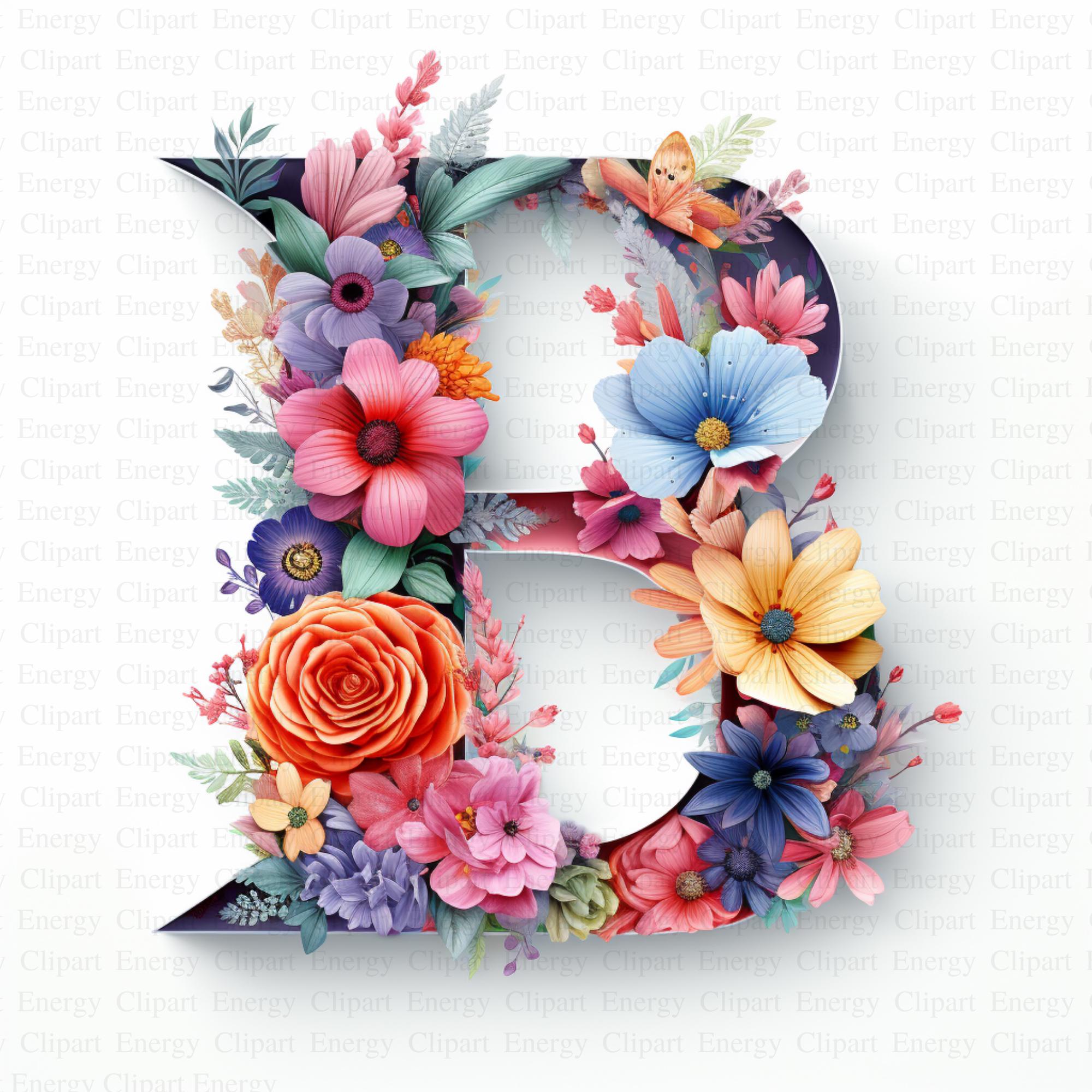 Letter B Clipart 5 High Quality Jpgs Digitaldownload Scrapbooking Card ...