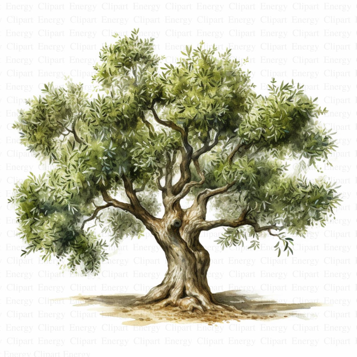 Olive Trees Clipart 5 High Quality Jpgs Digitaldownload Card Making ...