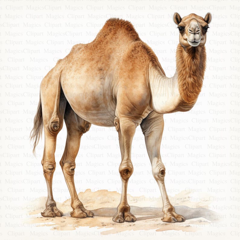 Watercolor Camel Clipart 5 High Quality Jpgs Instant Digital Download ...