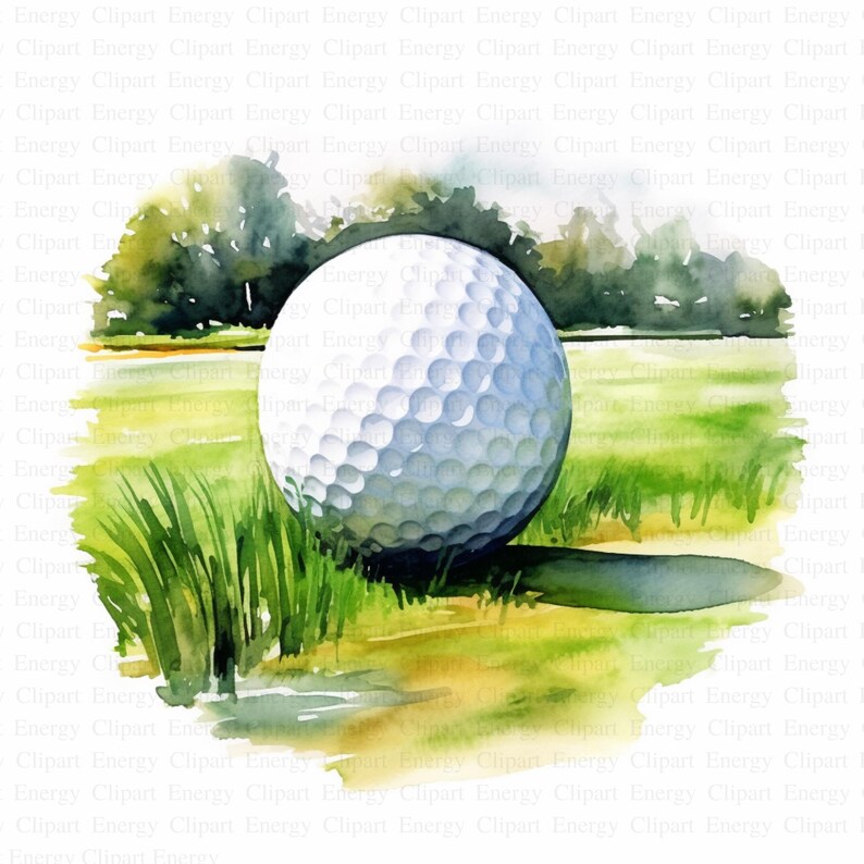 Golfing Clip Art 5 High Quality Jpgs Digital Download Golf Clipart Golf ...