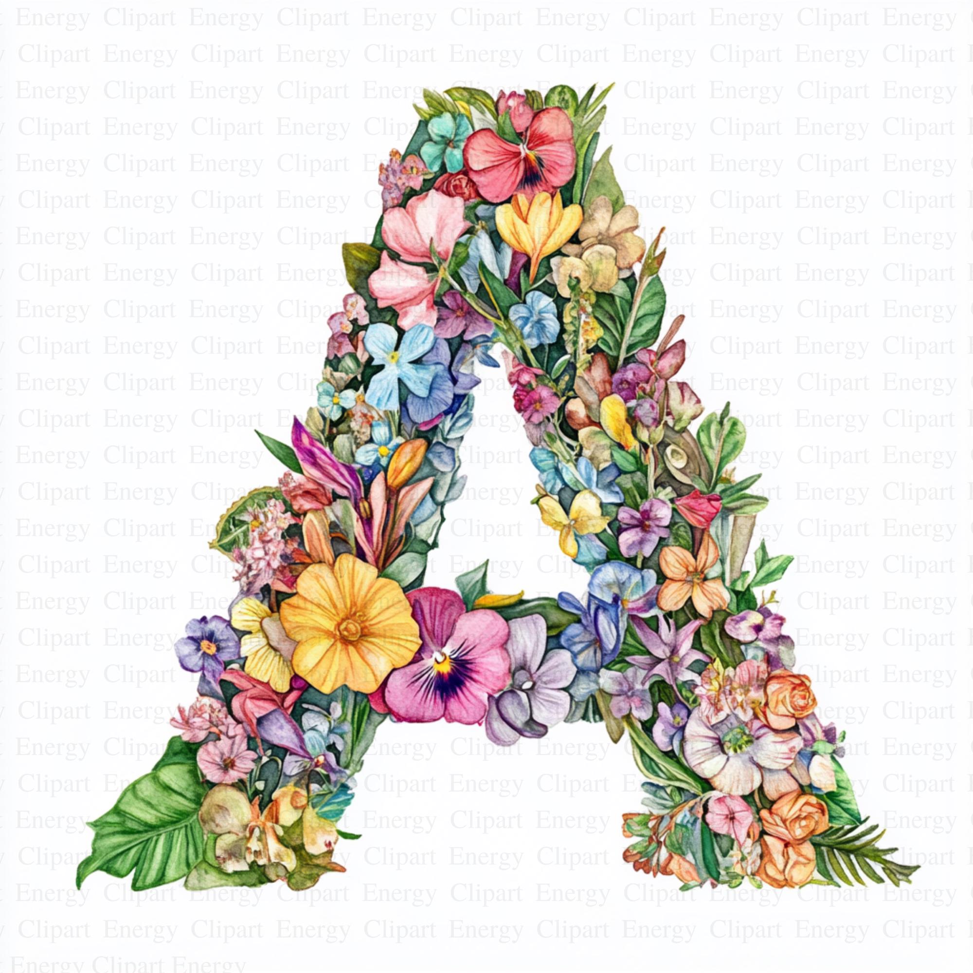 Letter A Clipart 5 High Quality Jpgs Digitaldownload Card Making ...