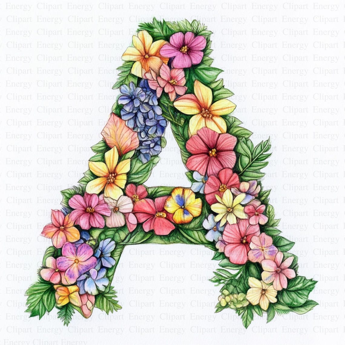 Letter A Clipart 5 High Quality Jpgs Digitaldownload Card Making ...