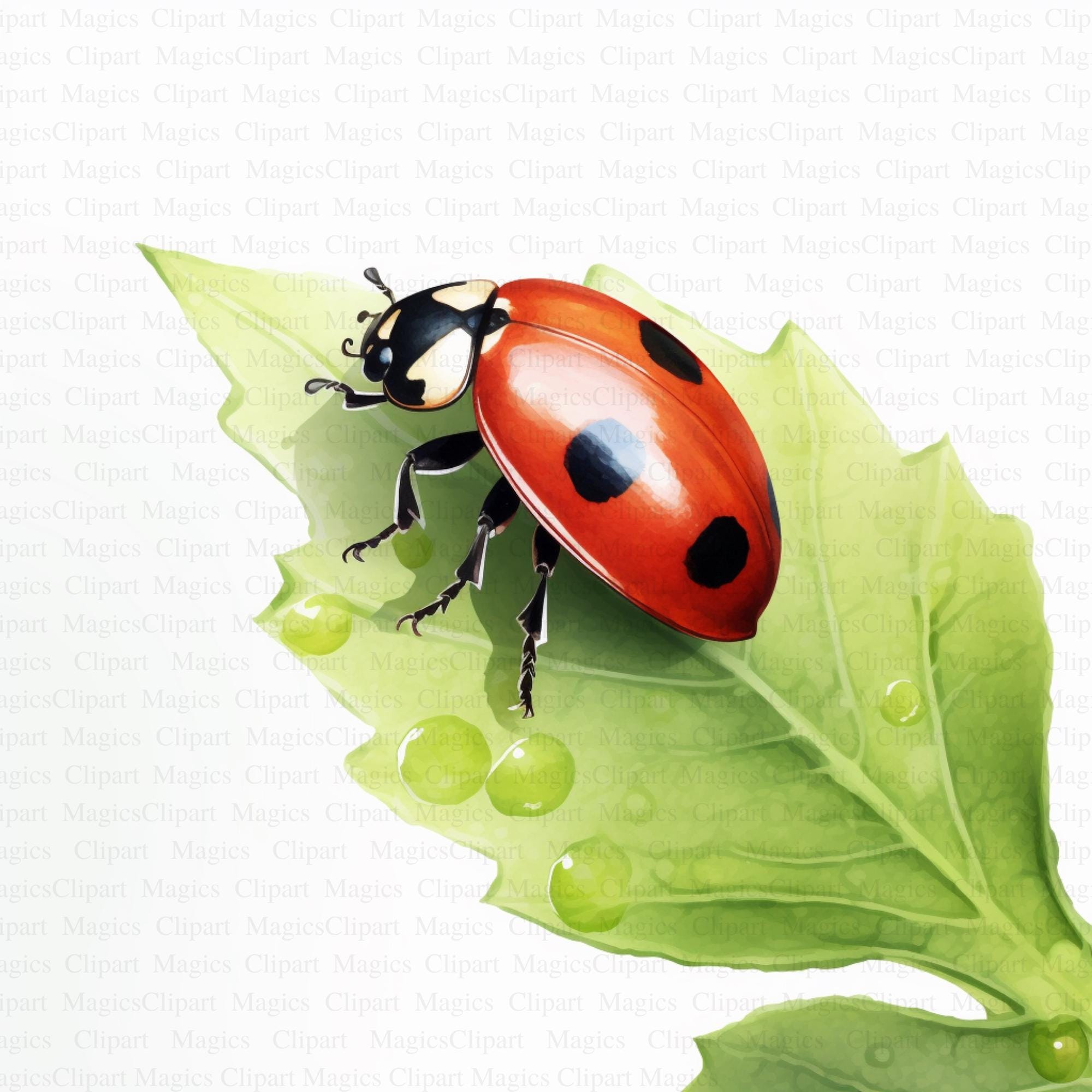 Ladybug Clipart | 5 High Quality Jpgs | Digital Download | Ladybug ...