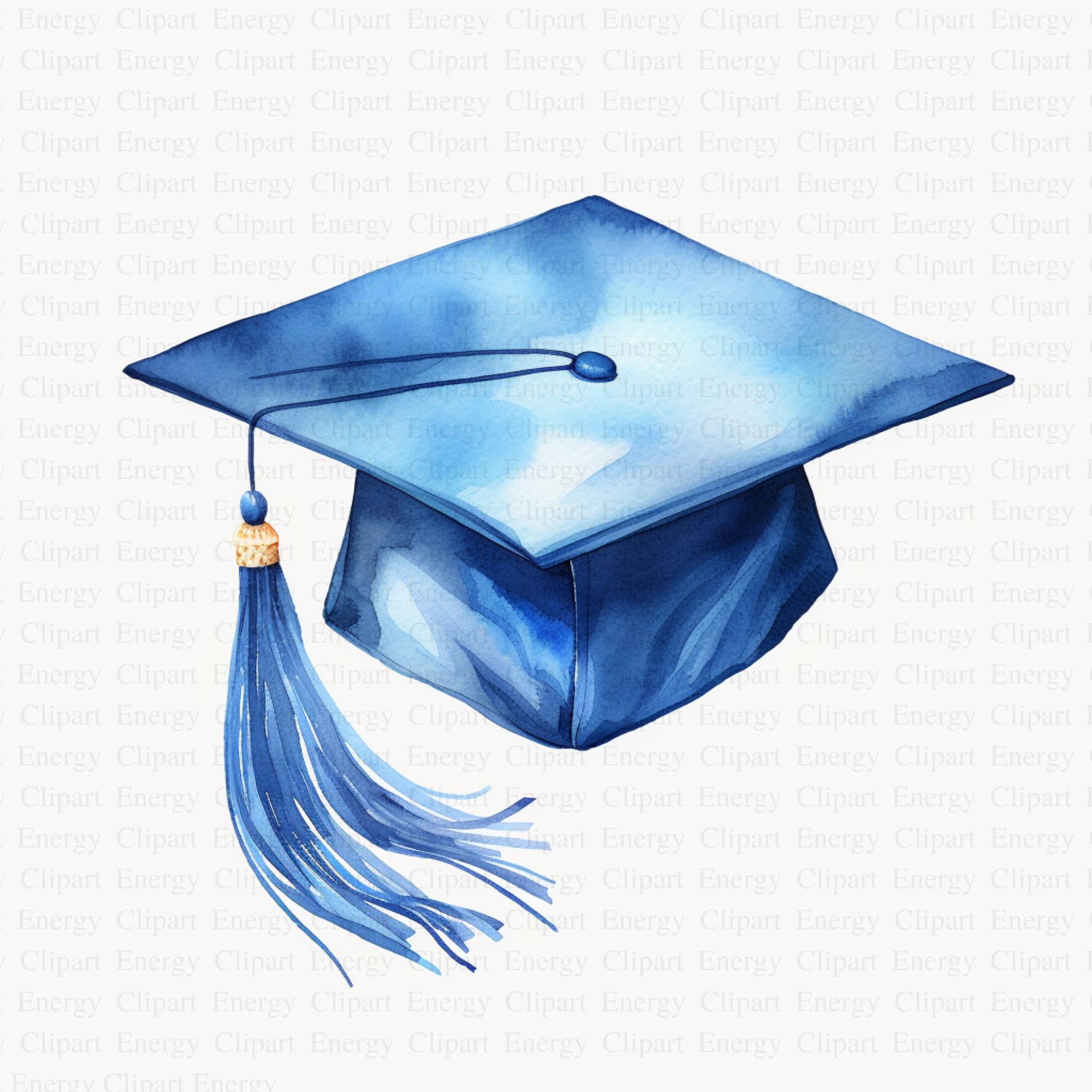 Graduation Cap Clipart | 5 High Quality Jpgs | Digital Download | Grad ...