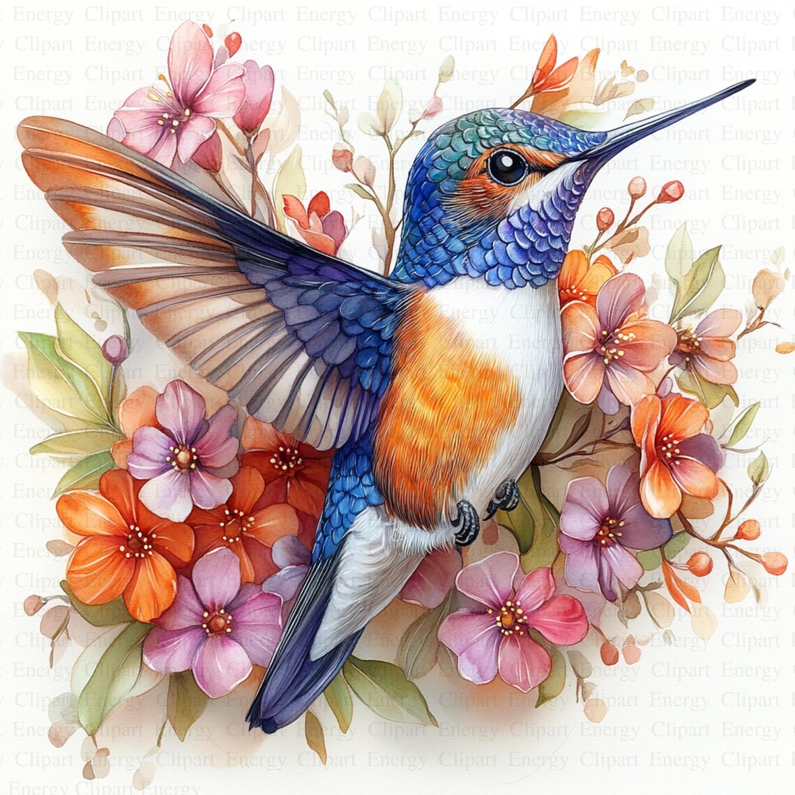 Hummingbird Papers | 5 High Quality Jpgs | Digital Download | Digital ...