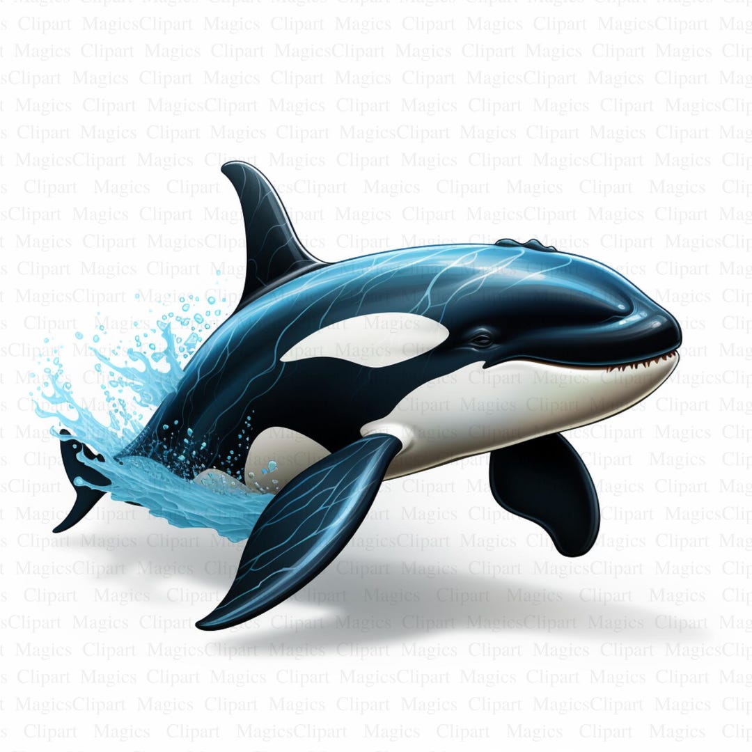 Orca Clipart 5 High Quality Jpgs Instant Digital Download Scrapbooking ...