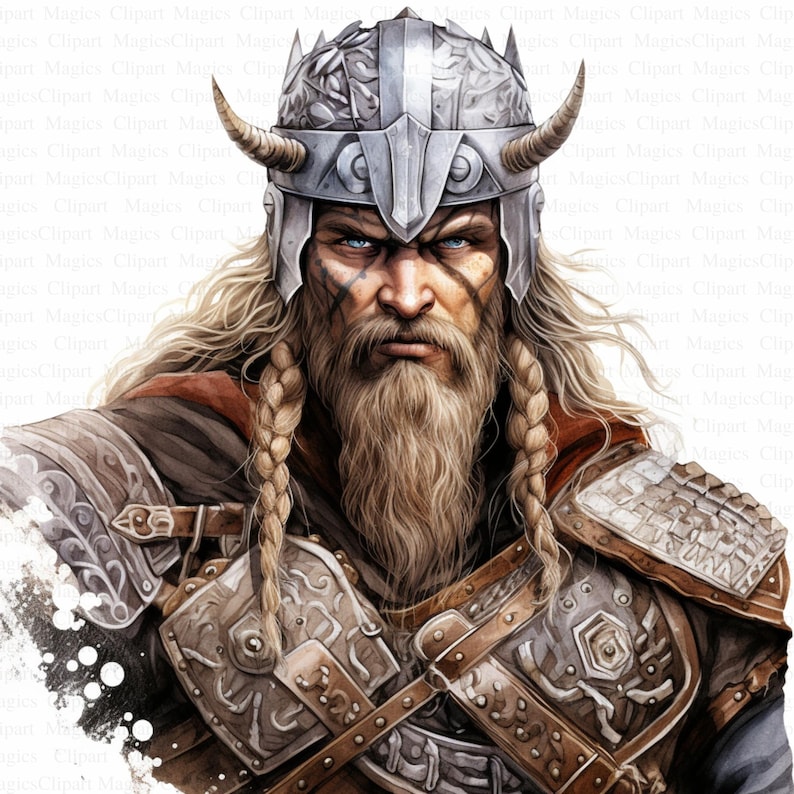 Viking Clipart | 5 High Quality Jpgs | Digital Download | Viking ...