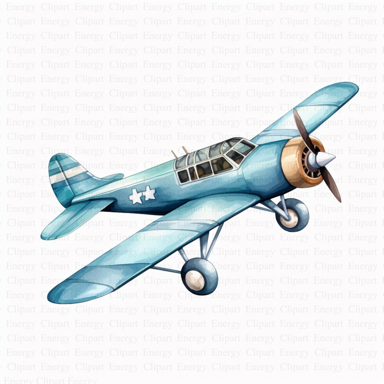 Airplane Clipart 5 High Quality Jpgs Digital Download Airplane Clipart ...