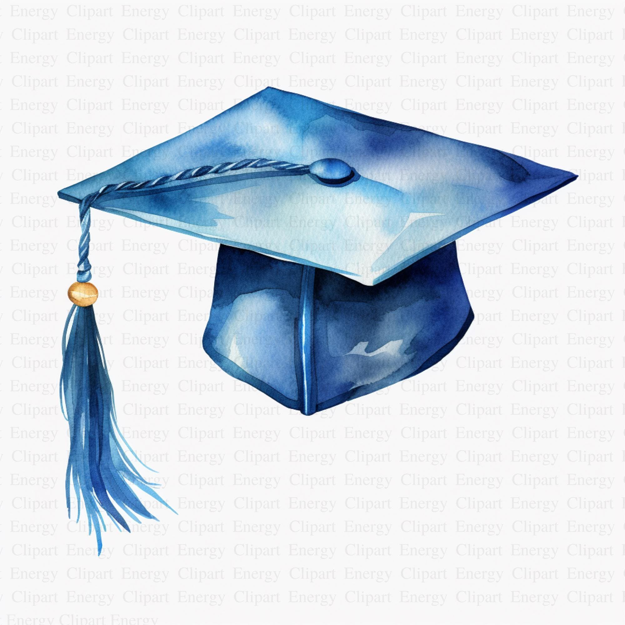 Graduation Cap Clipart | 5 High Quality Jpgs | Digital Download | Grad ...