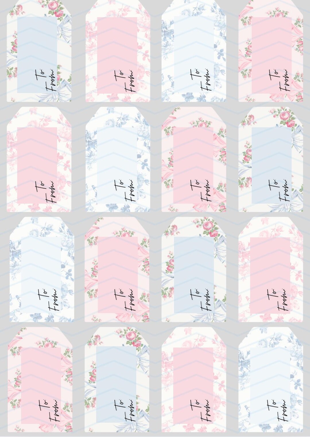 Digital Download| Shabby Chic Tags| Print and Cut Christmas Tags - Etsy
