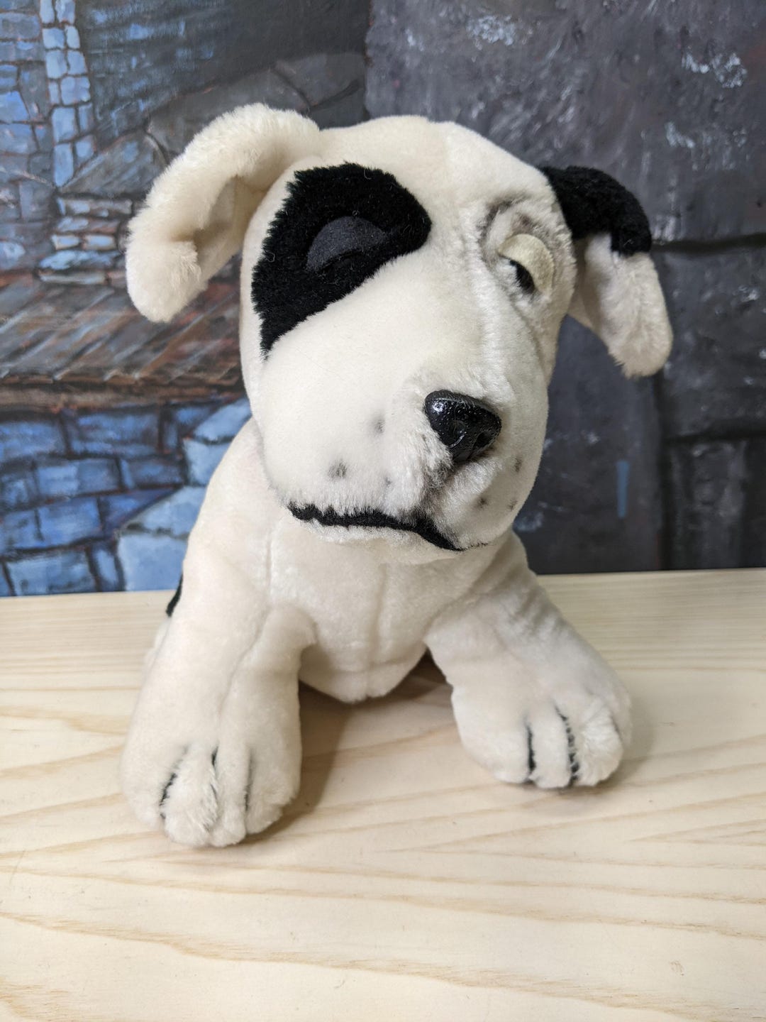 Little Rascals Pete the Pup Plush Vintage 1986 King World Dog With ...