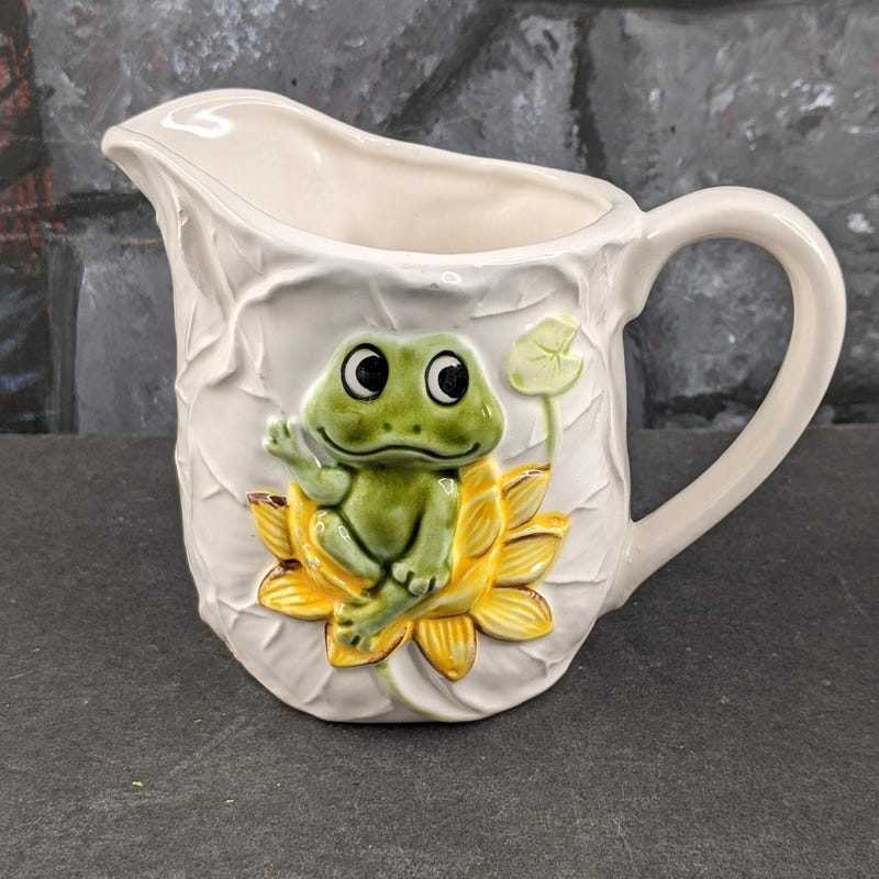 Frog Pitcher - Etsy