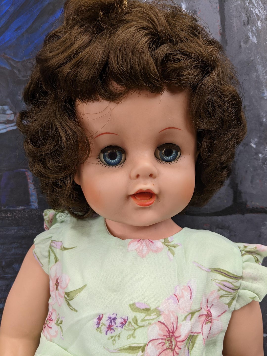 Vintage 1950s Eegee Vinyl Baby Doll Squeaker Sleep Eyes LUV-ABLE Skin ...