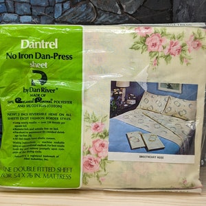 Vintage Bedroom Sheets 1970s Dan River Dantrel Sheet - Etsy