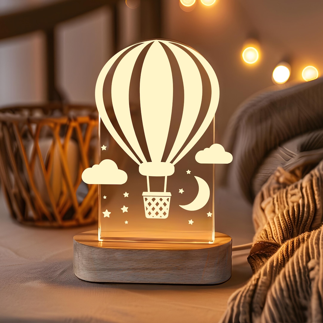 Child Room Decor Cute Lights, Baby Shower Decor Light, Engraved LED ...