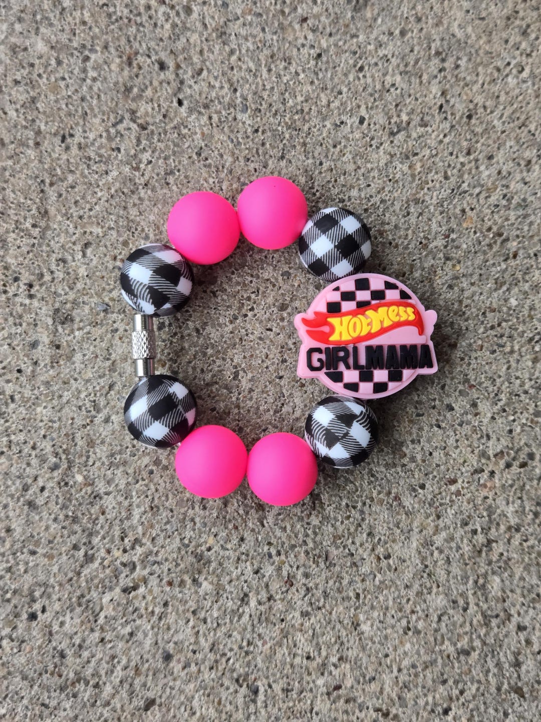Hot Mess Girl Mama Cup Charm Hot Pink - Etsy