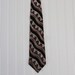 Vintage Men's Necktie Wavy Striped Design Wide Tie | Etsy