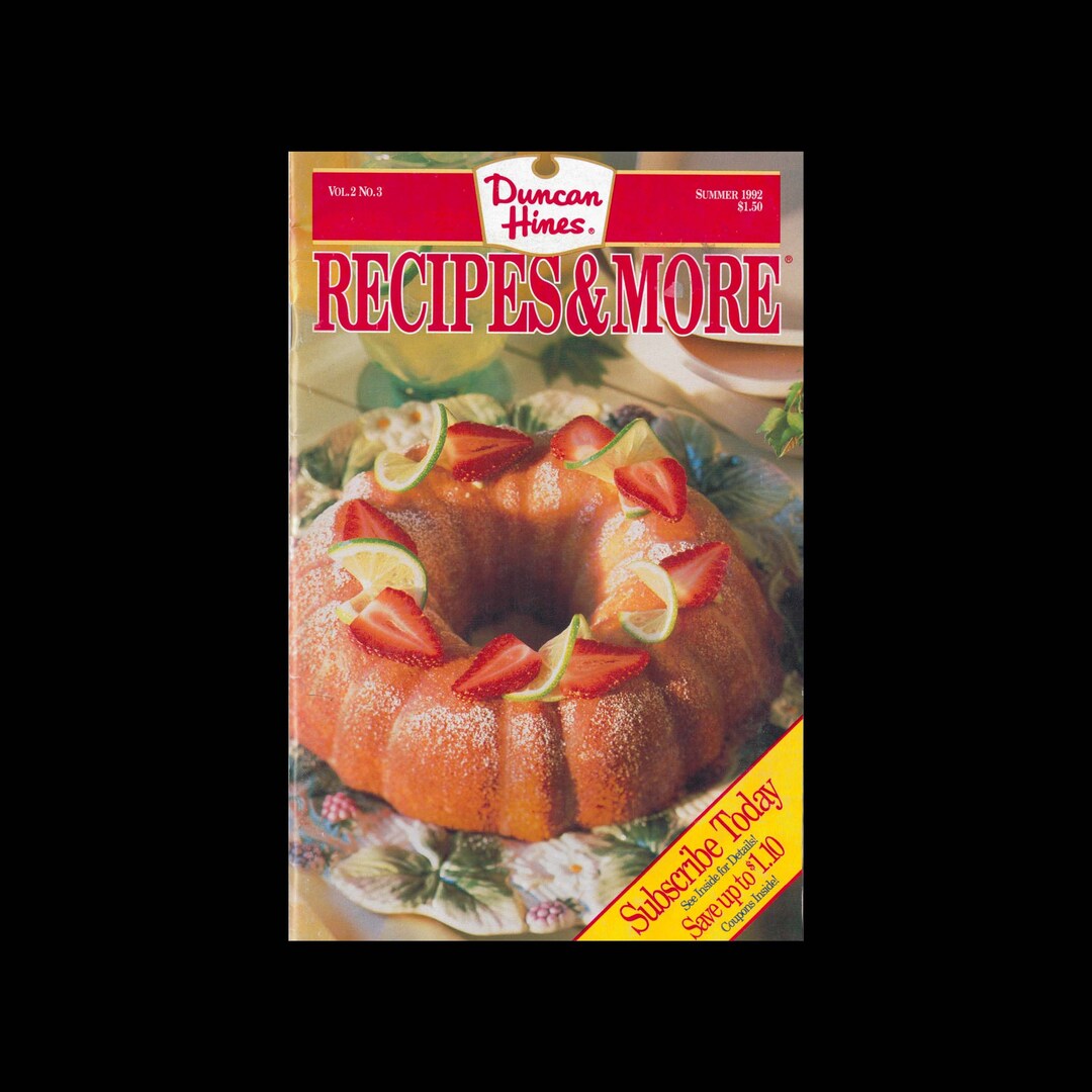 Duncan Hines Recipes & More Magazine Vol. 2 No. 3 - Vintage Recipe Book ...
