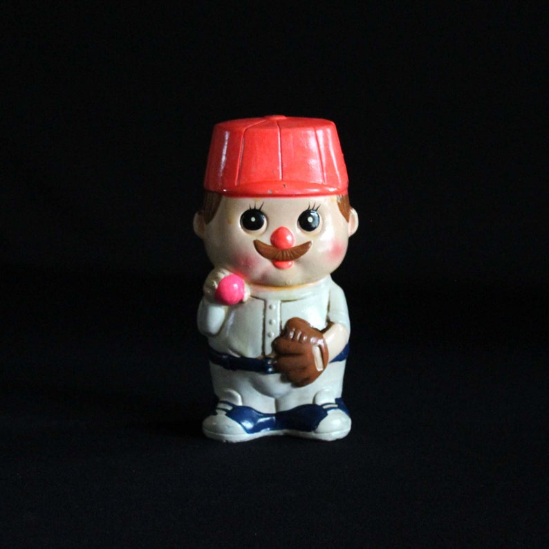 Vintage Ceramic Baseball Bank Baseball Player Chalkware - Etsy