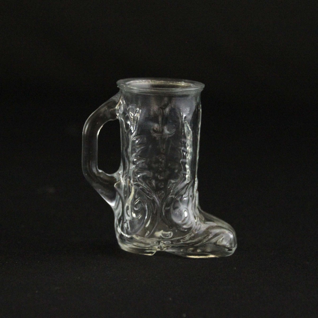 Vintage Libbey Miniature Cowboy Boot Mug #3 Toothpick Holder or Shot ...
