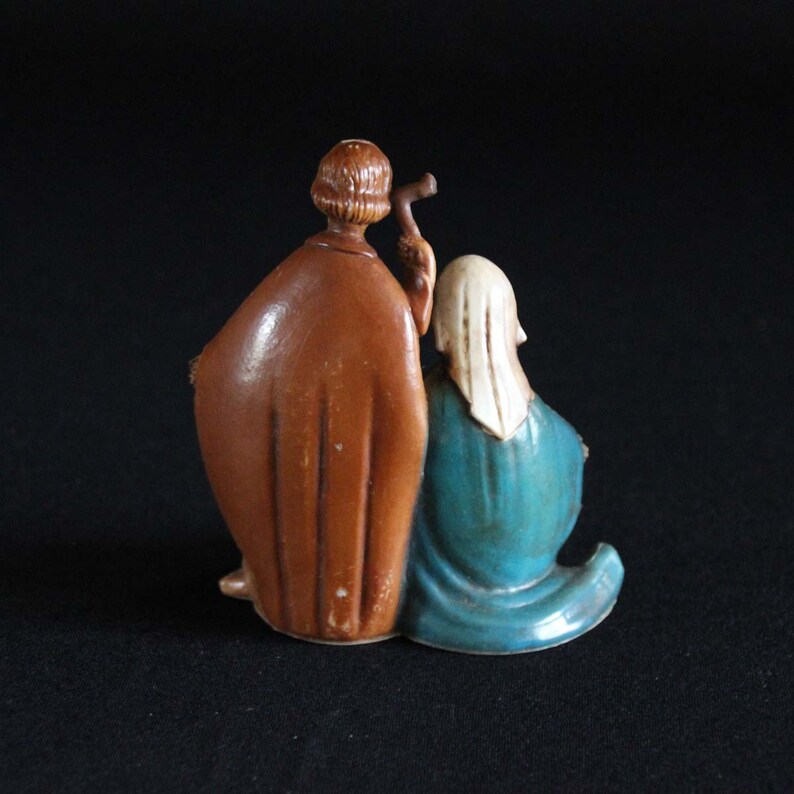 Vintage Nativity Scene Figurine in Box - Art Plastics - Creche - Manger ...