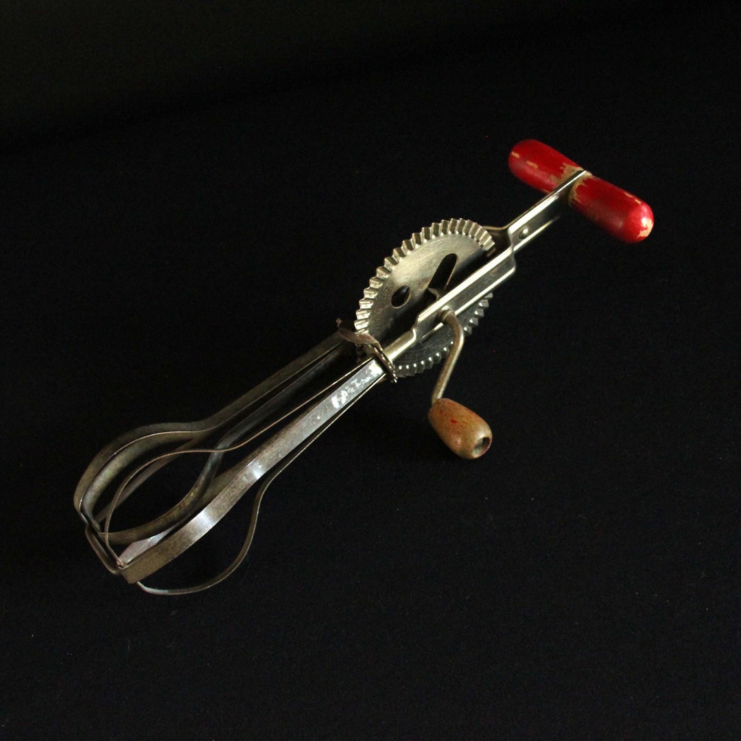 Red Wood Handled High Speed Super Center Drive Beater or Mixer - EKCO ...