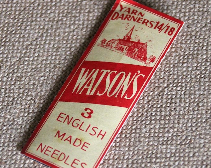 Vintage Watson's Church Brand Needle Book Yarn Darners Decorative ...