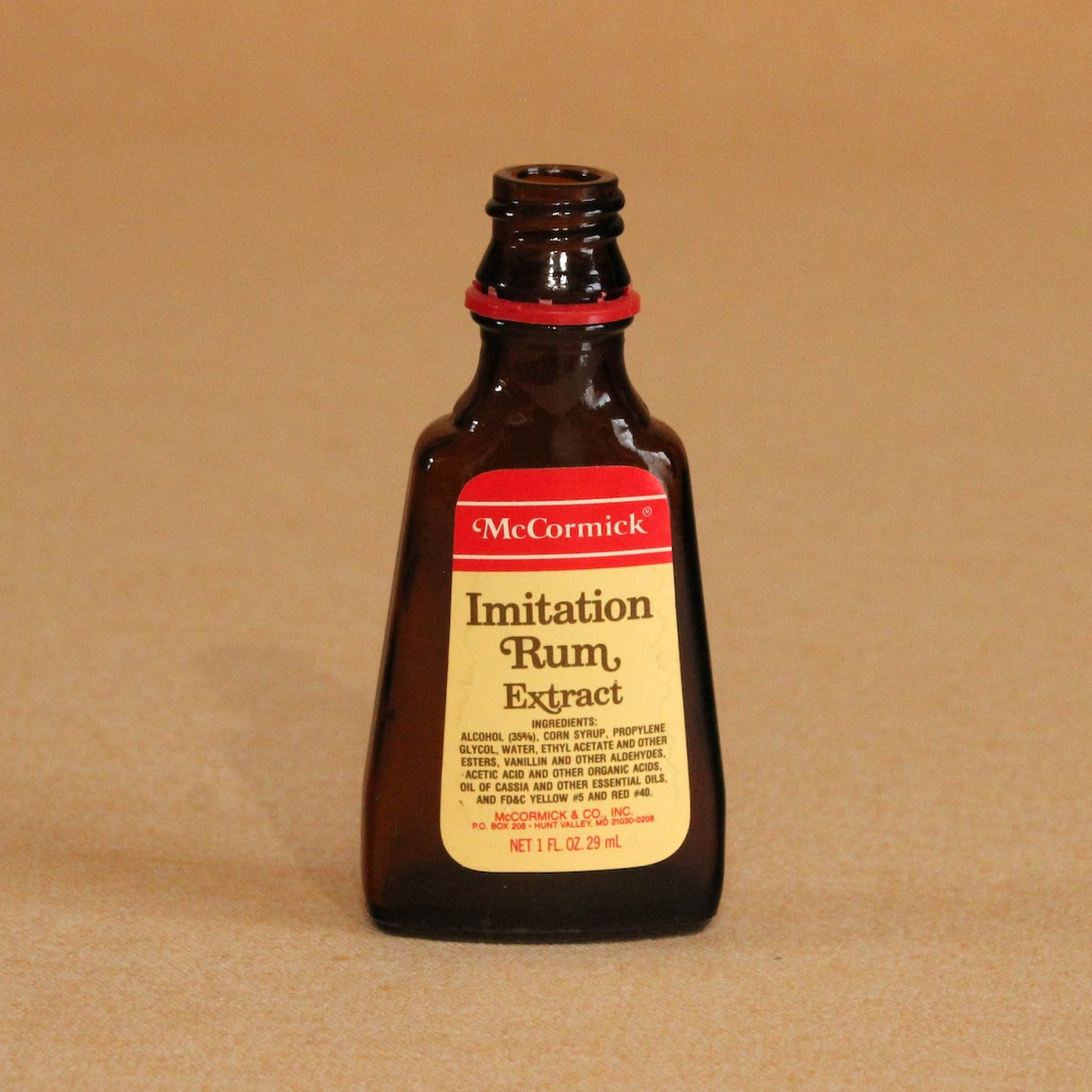 Vintage Mccormick Extract Bottle - Imitation Rum Extract - Mccormick ...