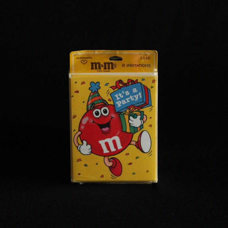 Vintage M&ms Party Invitations by Hallmark Cards Inc | Etsy