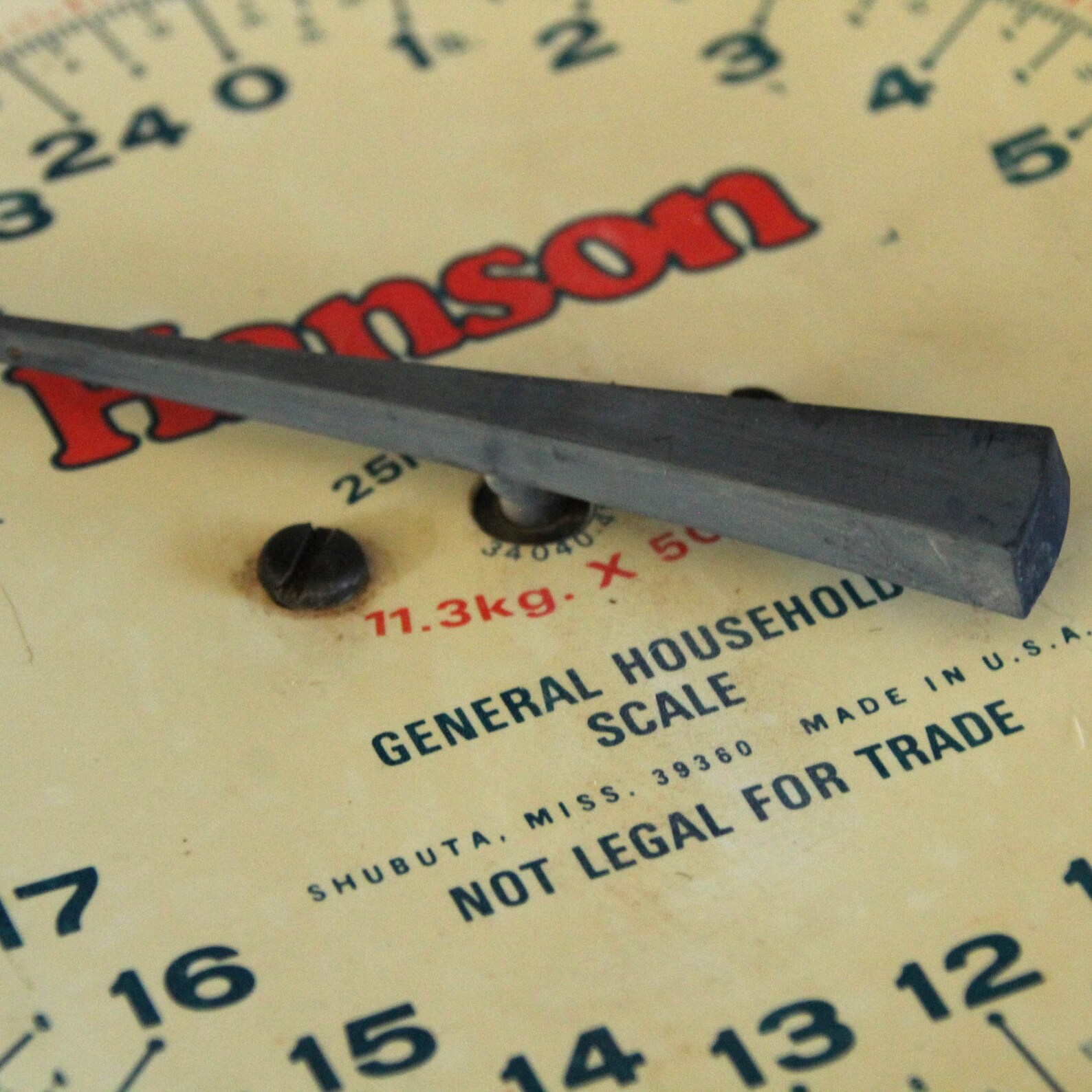 Vintage Hanson General Household Scale in Cream - 25 Pound Scale ...