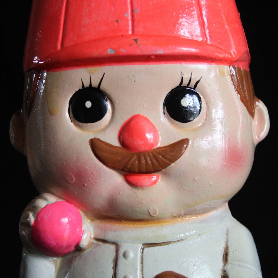 Vintage Ceramic Baseball Bank Baseball Player Chalkware - Etsy