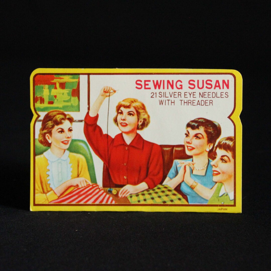Vintage Sewing Susan Needle Book Decorative Sewing Needle Package Small ...