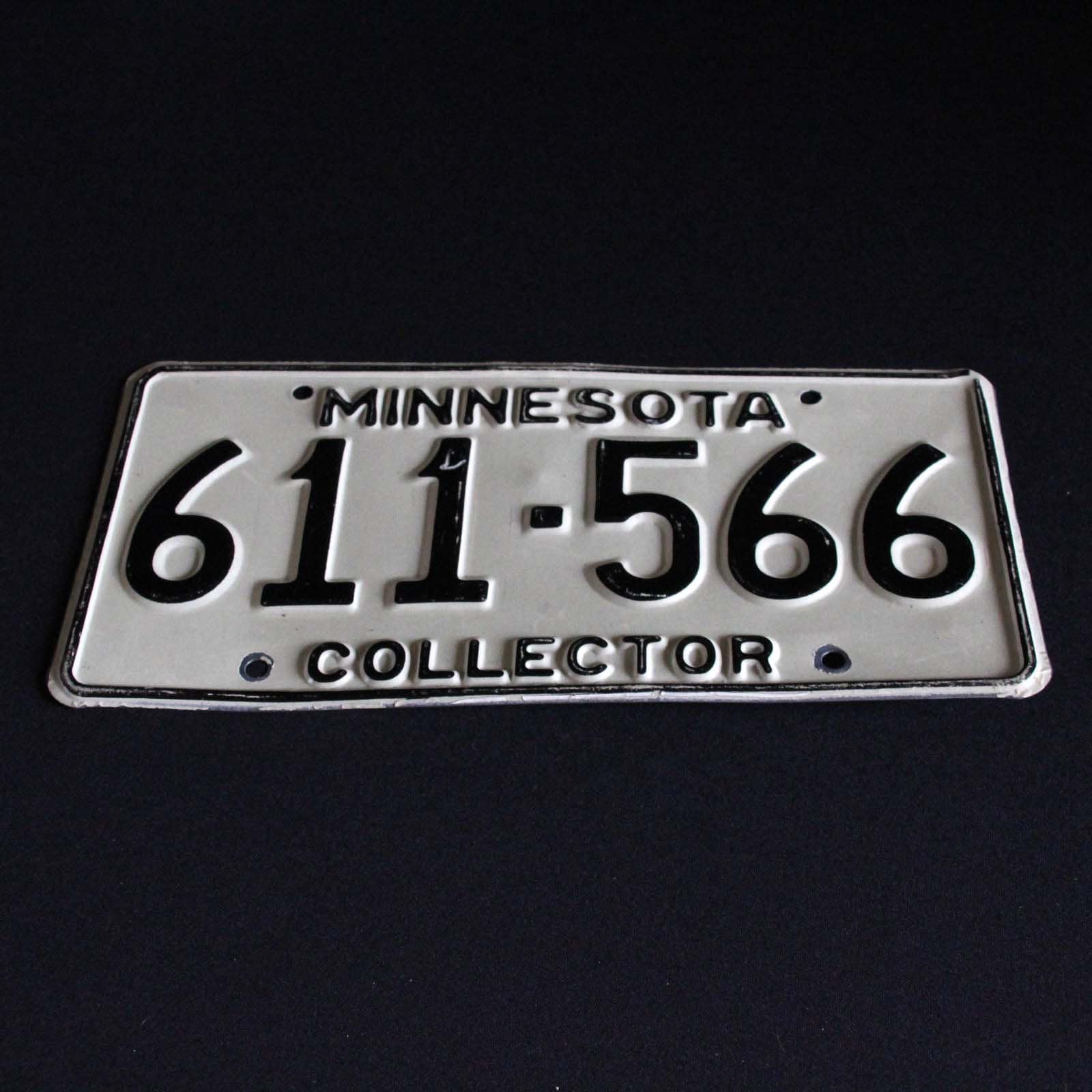 Minnesota Collector License Plate - Automobile - Car Collectible ...