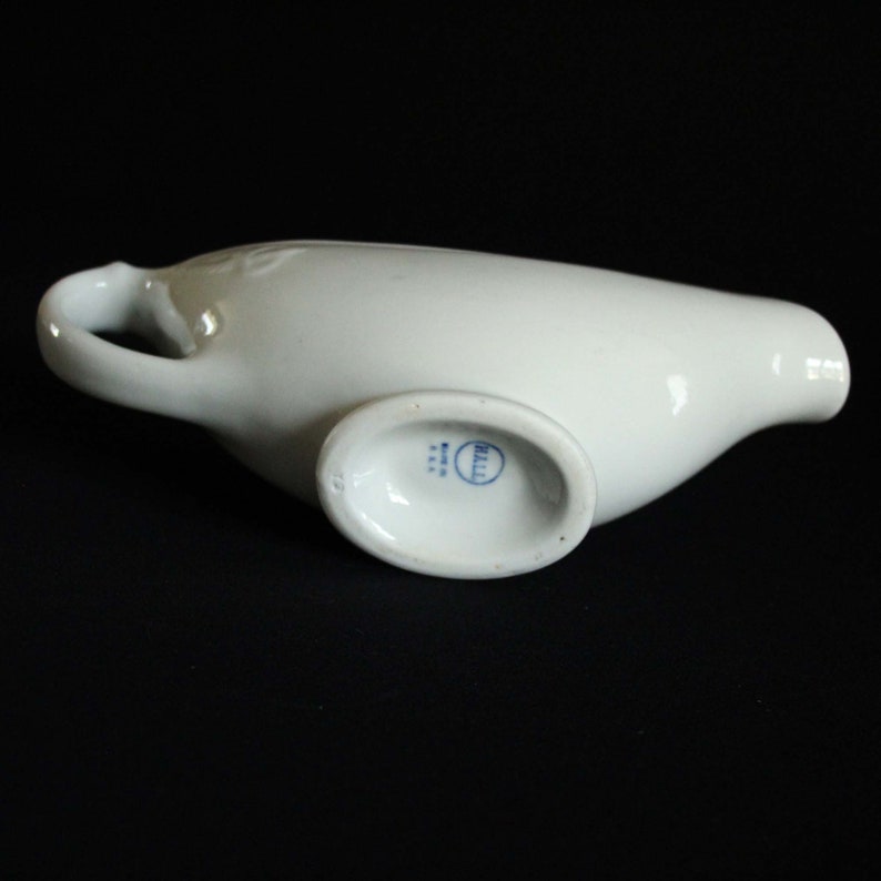 Vintage Hall Pottery Gravy Boat - White Ironstone Restaurant Ware ...