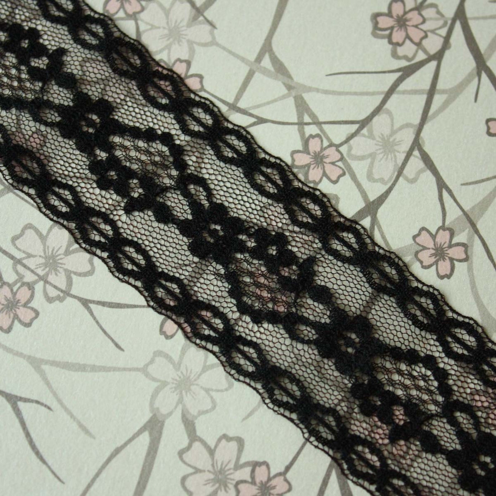 Trio of Vintage Lace in Candy Apple Red Midnight Black and - Etsy