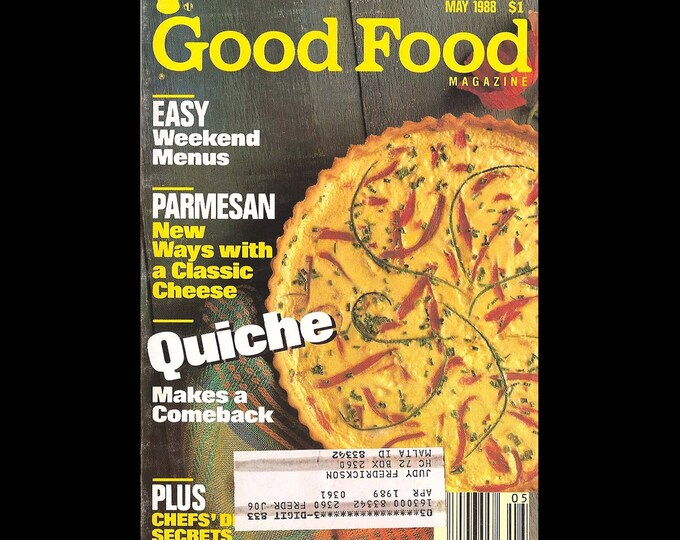 Good Food Issue 38 - Vintage Cooking Magazine C. May 1988 - Etsy