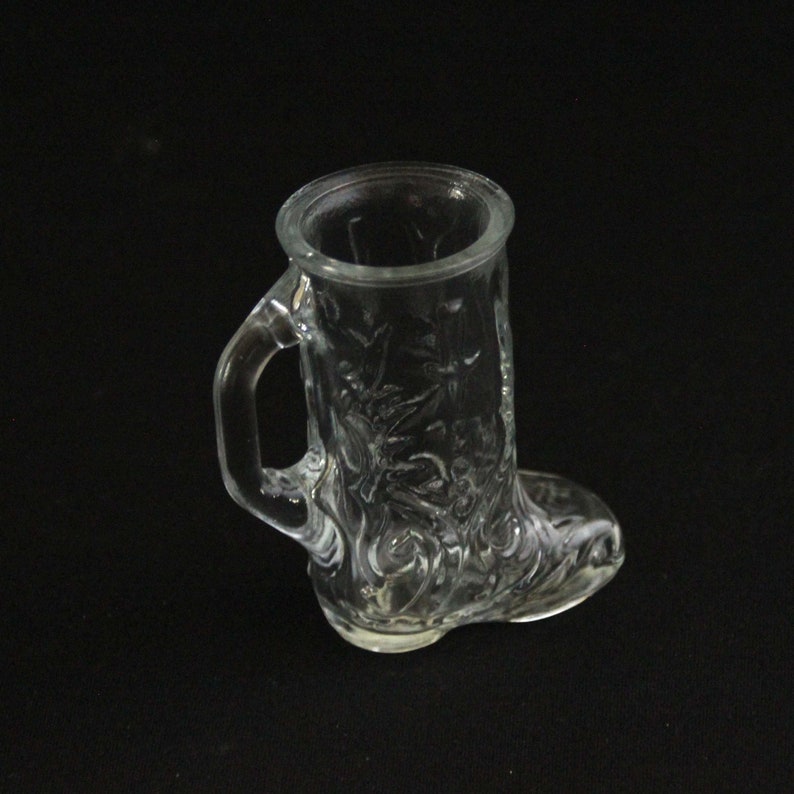 Vintage Libbey Miniature Cowboy Boot Mug #3 Toothpick Holder or Shot ...