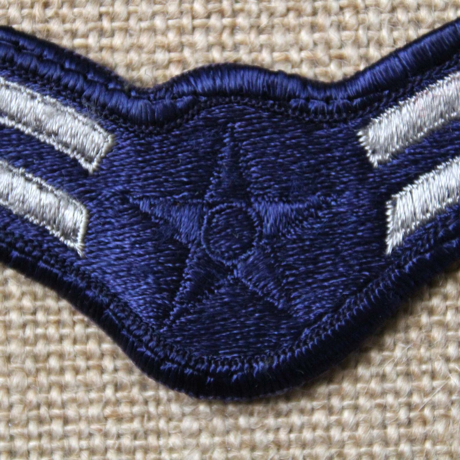 USAF U.S. Air Force Sew on Patch - Airman First Class E-3 Rank Chevron ...