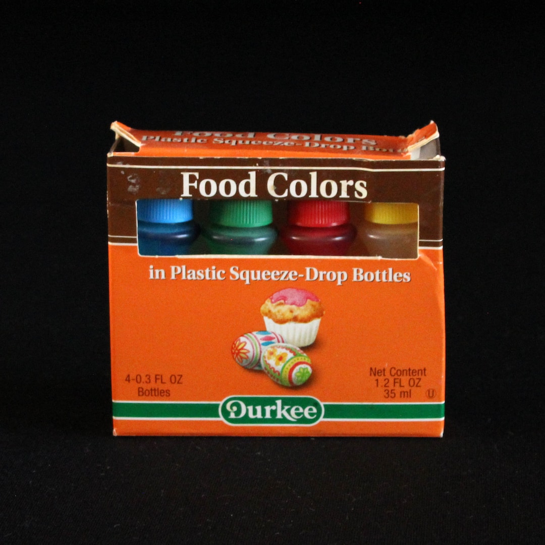 Vintage Durkee Food Colors Kit in Original Box Retro Kitchen Decor ...