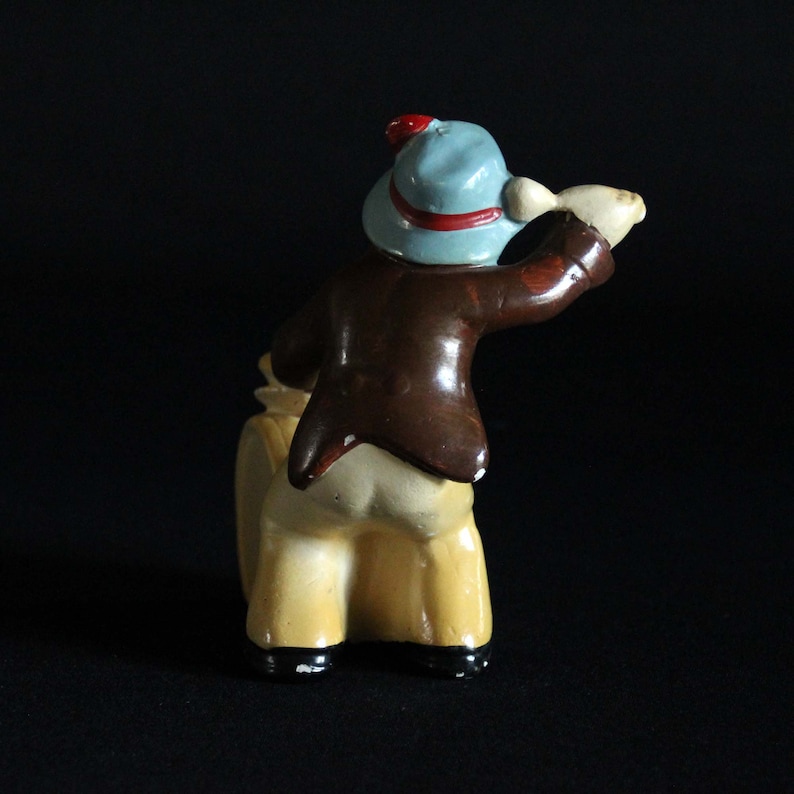 Vintage Chalkware Swing Band Drummer With Cymbals Figurine - Ceramic ...
