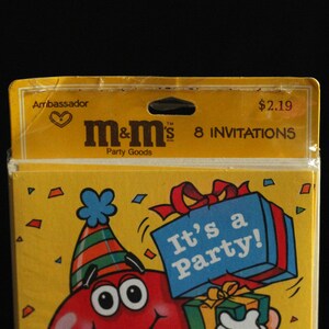 Vintage M&ms Party Invitations by Hallmark Cards Inc - "it's A Party ...