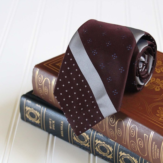 Vintage Men's Necktie Van Gogh Tie Striped Design | Etsy