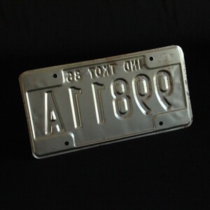 Indiana Truck License Plate 1986 - Commercial Truck - Automobile - Car ...