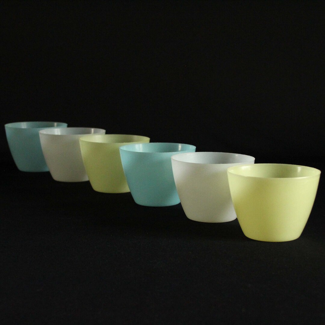 Vintage Tupperware Pastel Bowls - Set of 6 - Cereal Bowls - Ice Cream ...