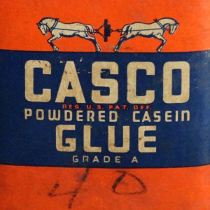 Vintage Casco Powdered Casein Glue Tin - Collectible Tin - Borden ...
